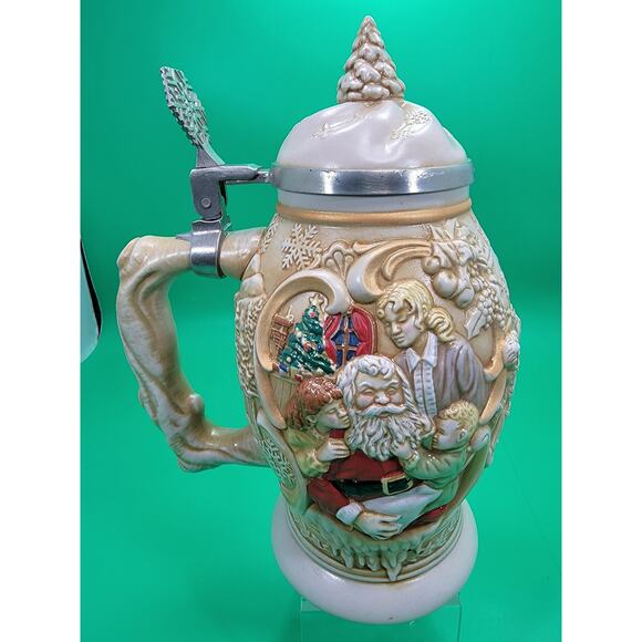 Beer Stain | Dining | Father Christmas Stein 994 Handcrafted In Brazil ...